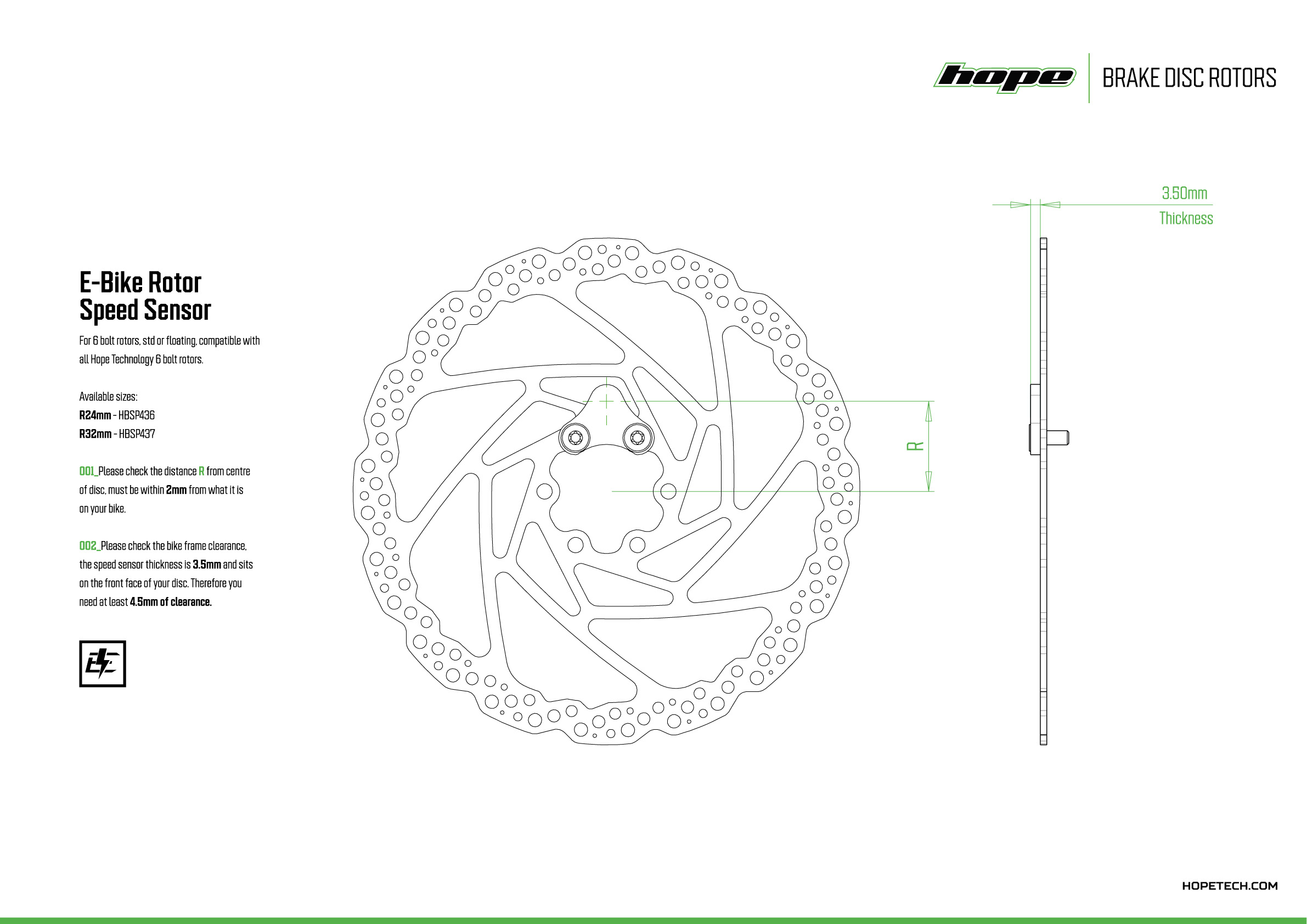Accessories - E-Bike Rotor Speed Sensor